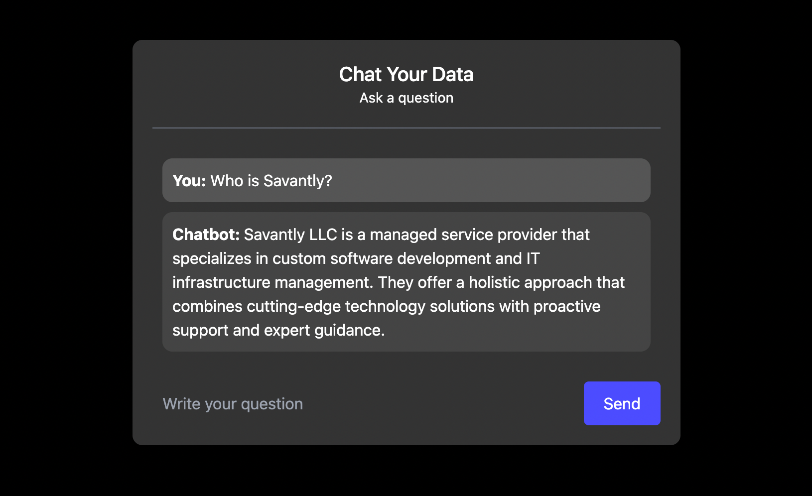 Open Source Chat Bot